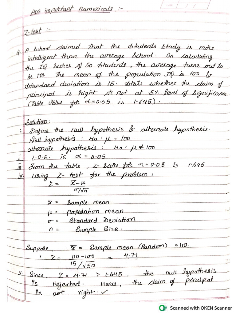 ADS important numerical examples | PDF