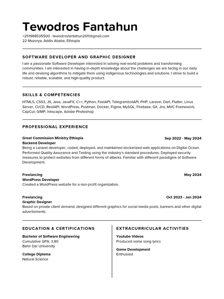 Tewodros Fantahun 408753287 | PDF | Art | Computers