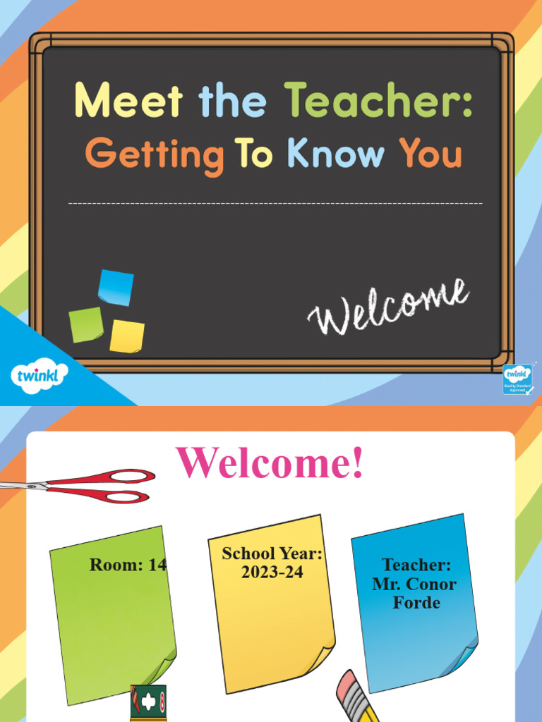 Meet The Teacher Getting To Know You Editable Presentation Powerpoint ...