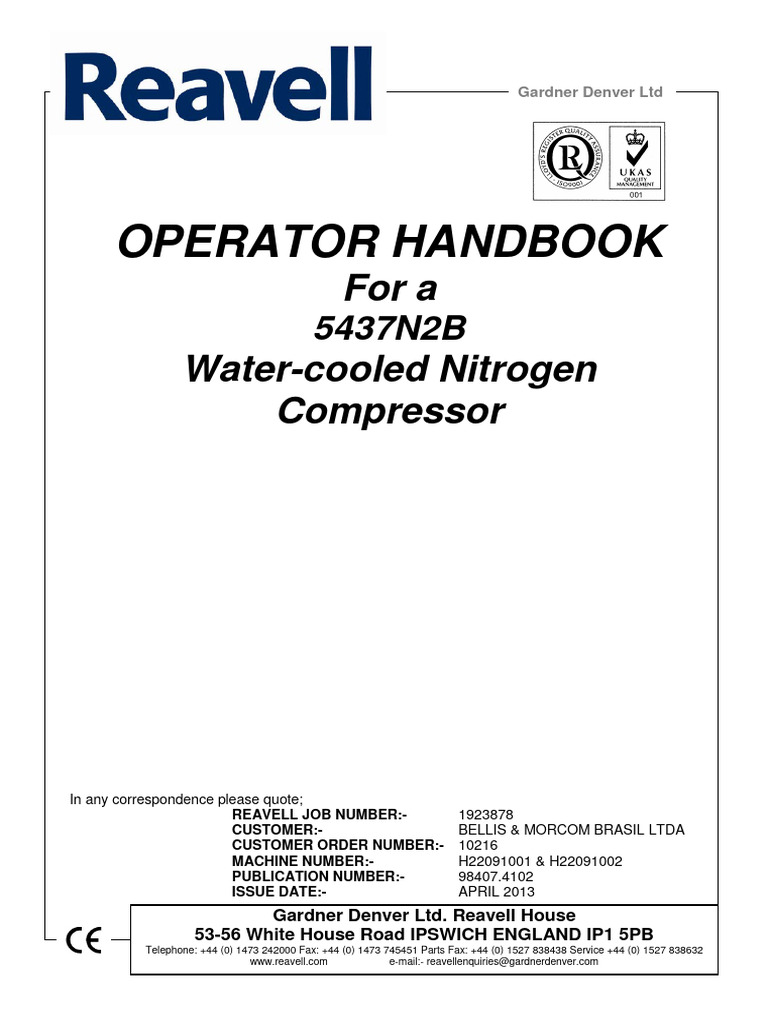 4102 - 1923878 Operator Handbook | PDF