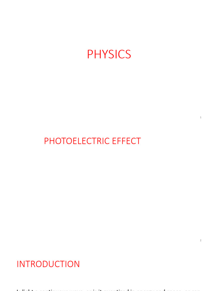 Physics - 2 | PDF | Photoelectric Effect | Electromagnetic Spectrum