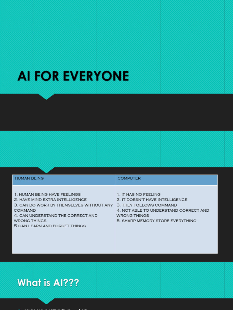 Ai For Everyone (Chapter1) - 1 | PDF | Artificial Intelligence | Intelligence (AI) & Semantics