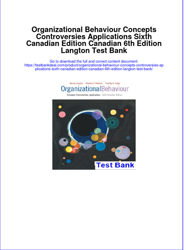 Organizational Behaviour Concepts Controversies Applications Sixth ... Organizational Behaviour Concepts Controversies Applications Sixth ...