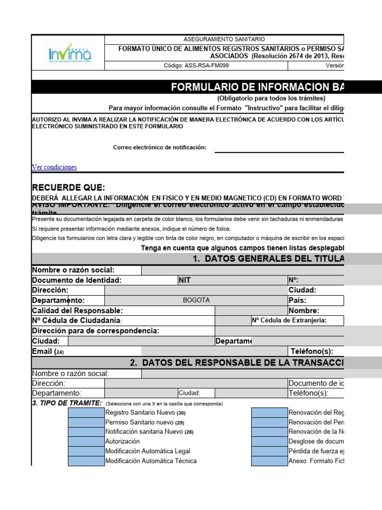 Invima v7 | PDF | Documento de identidad