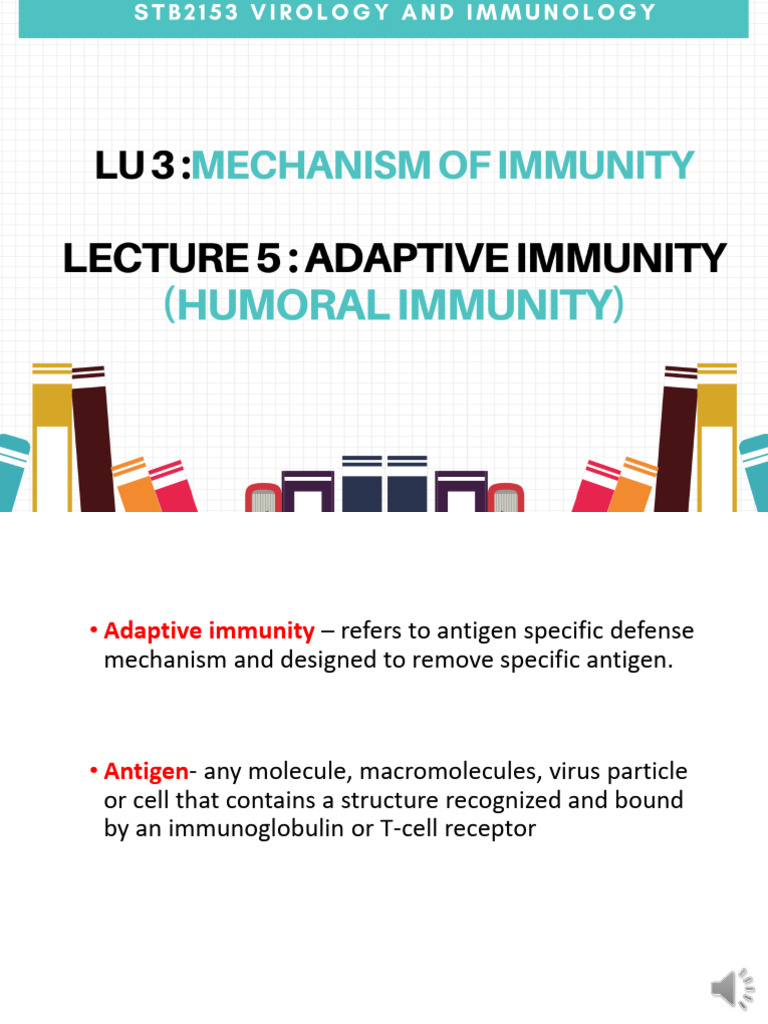 LU3 Mechanism of Immunity Lecture 5 - 240625 - 164243 | PDF | Antibody ...