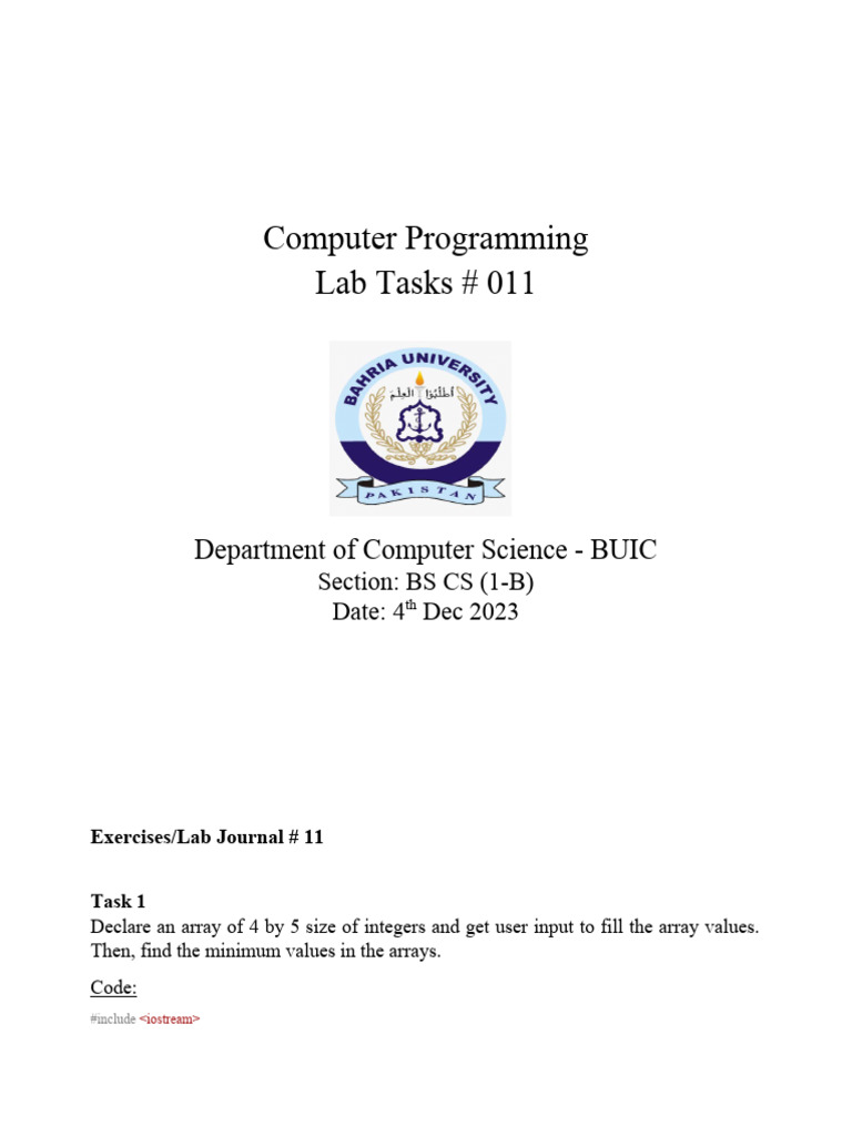 Computer Programming Solved C++ | PDF