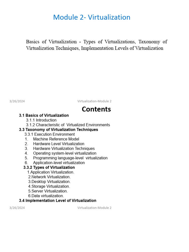 Understanding Virtualization Techniques | PDF | Virtualization ...