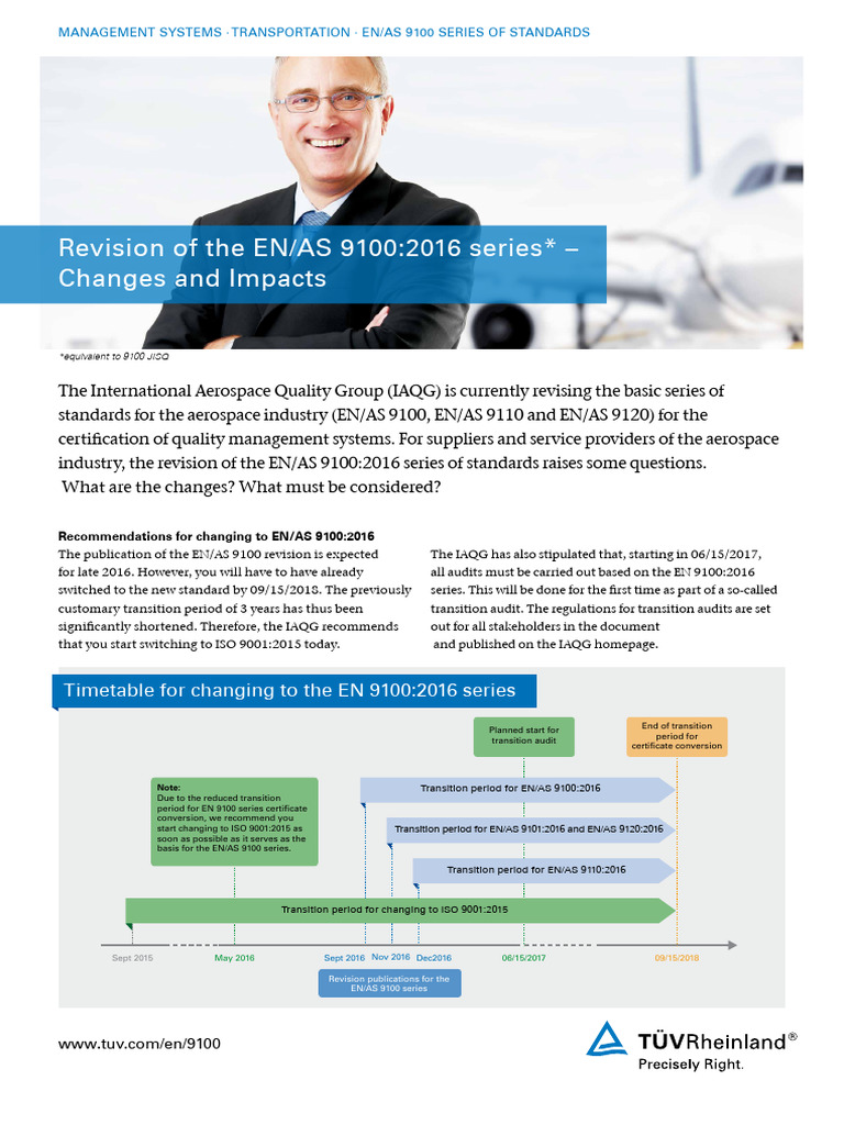 EN/AS 9100:2016 Standards Overview | PDF | Iso 9000 | Quality Management