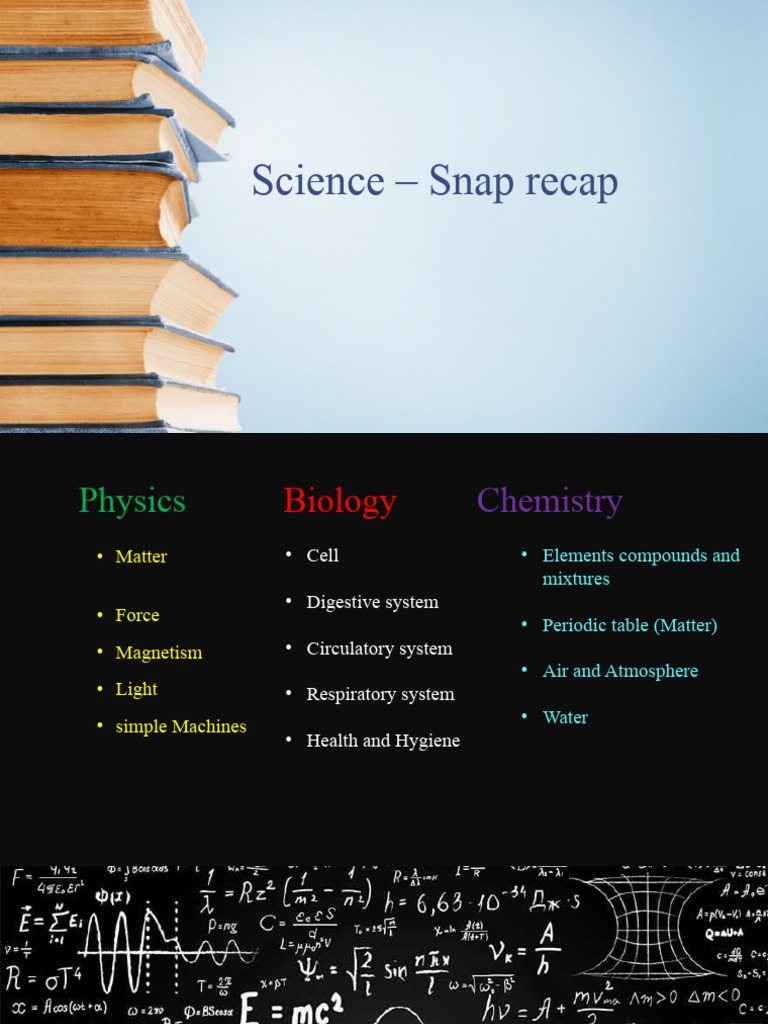 Science - Snap Recap | PDF