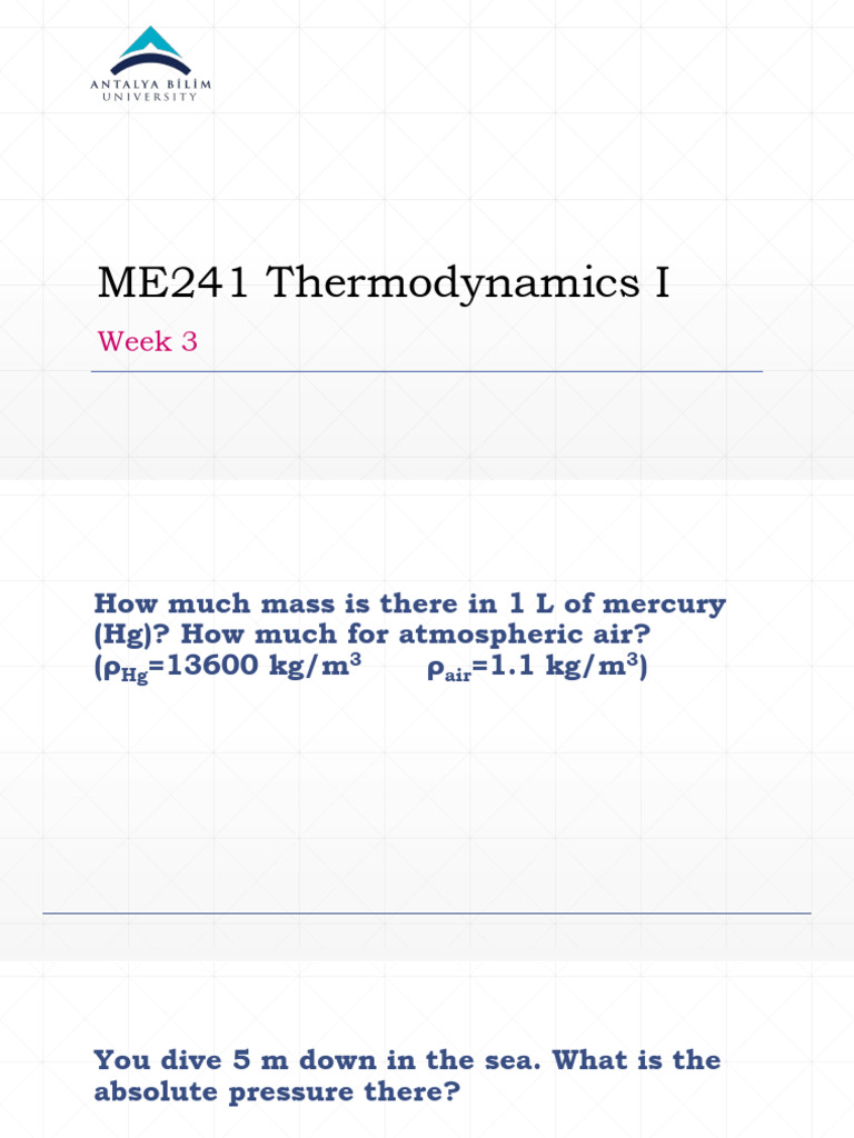 Week 3 | PDF | Phase (Matter) | Phase Diagram