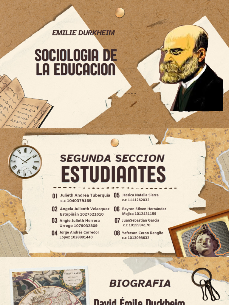 Emilie Durkheim | PDF | Emile Durkheim | Sociología