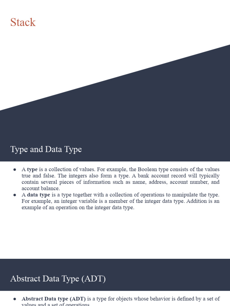 Stack | PDF | Data Type | Pointer (Computer Programming)