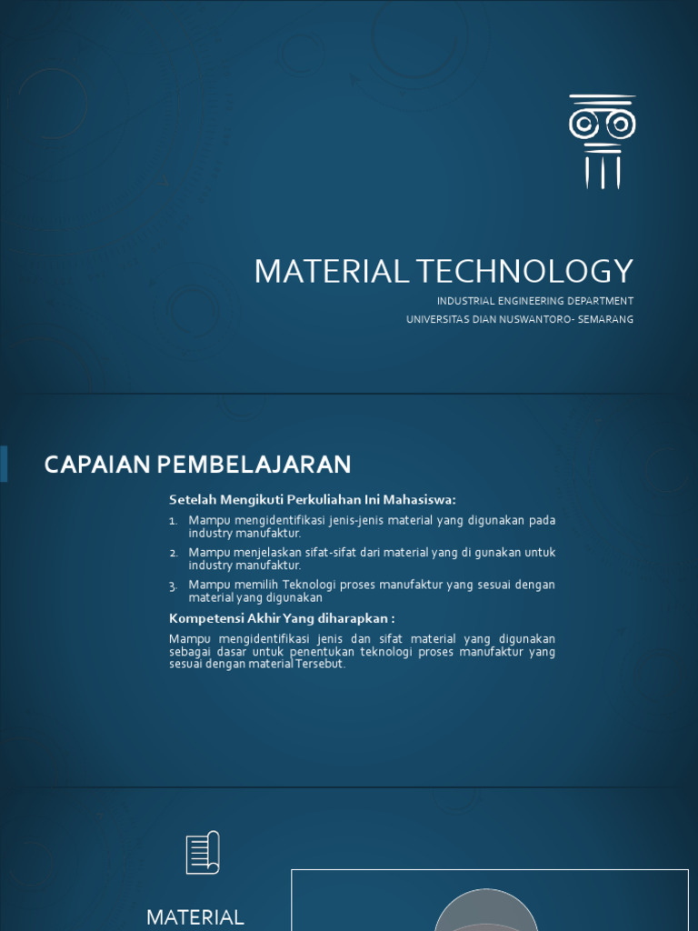 Material Technology | PDF