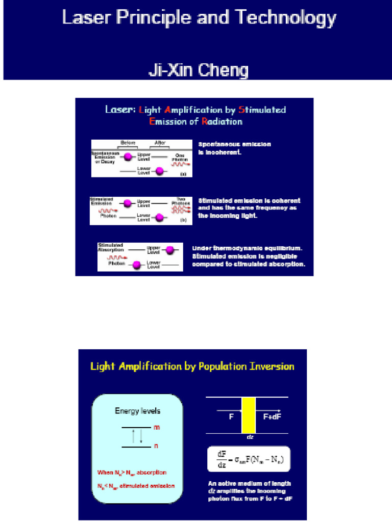 Introduction to Lasers | PDF