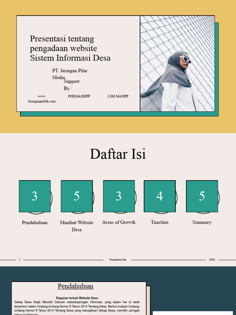 Presentasi Tentang Pengadaan Website Sistem Informasi Desa | PDF | Bisnis