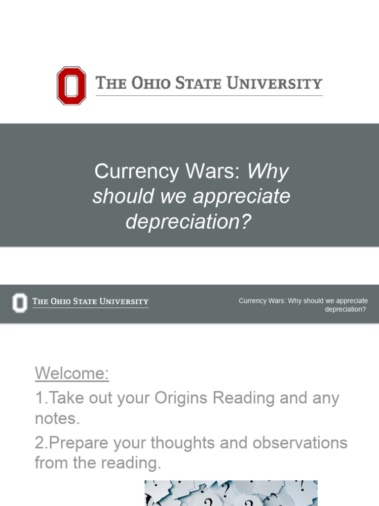 Currency Wars Presentation | PDF | Currency Appreciation And ...