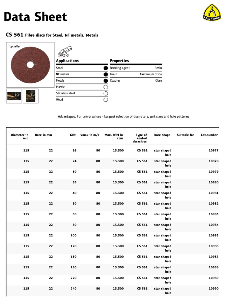 CS561 Klingspor | PDF