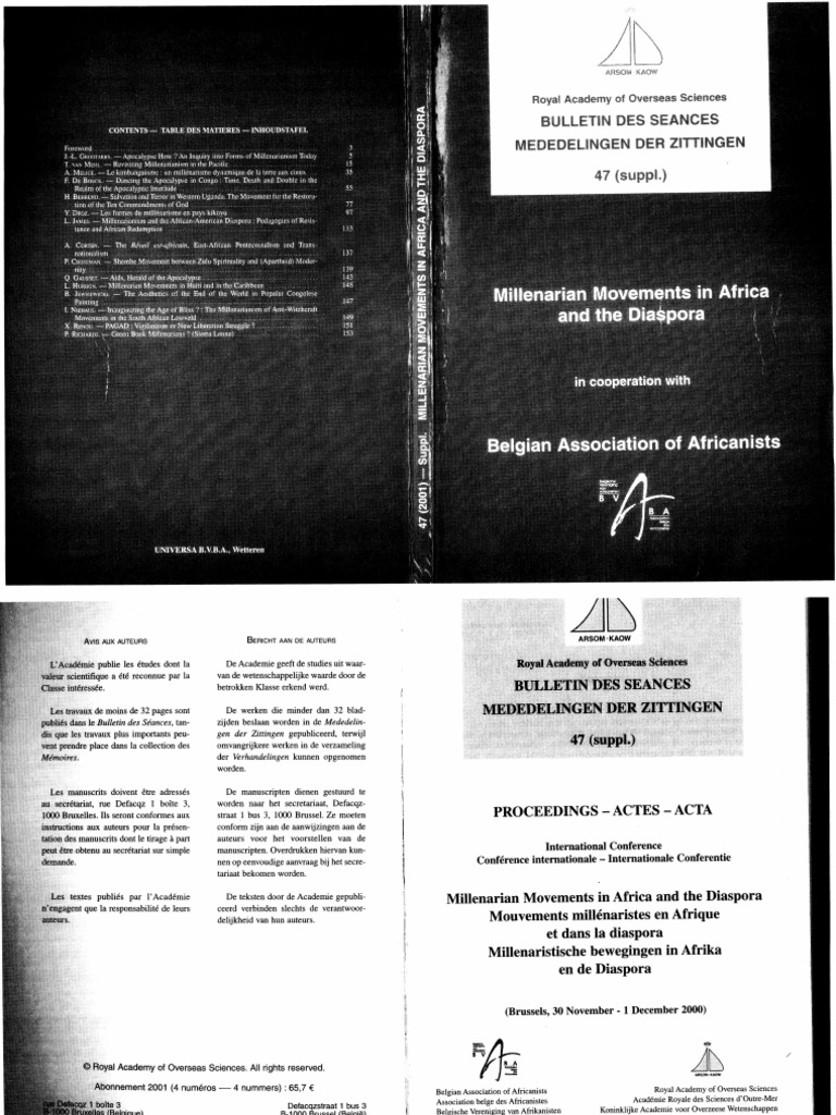 Melice 2001 Kimbanguisme Millénarisme | PDF