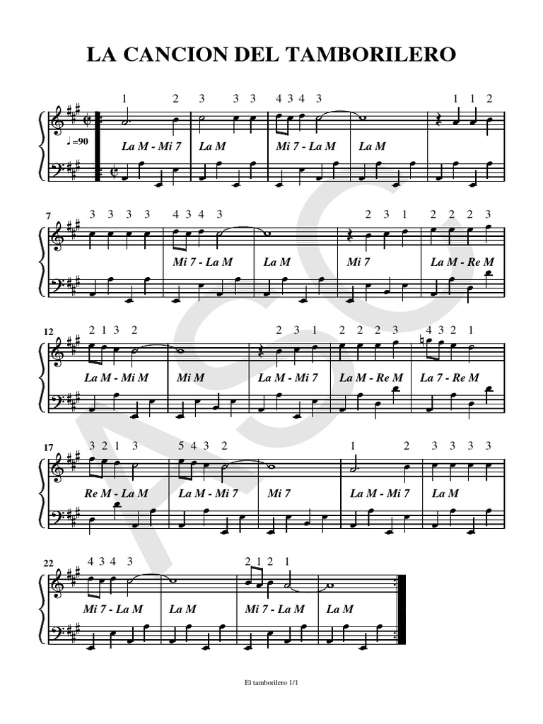 El Tamborilero | PDF | Ciencia y matemáticas