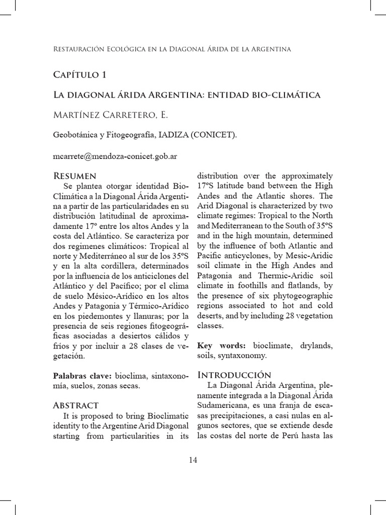 Diagonal Arida XD | PDF | Clima | Evapotranspiración