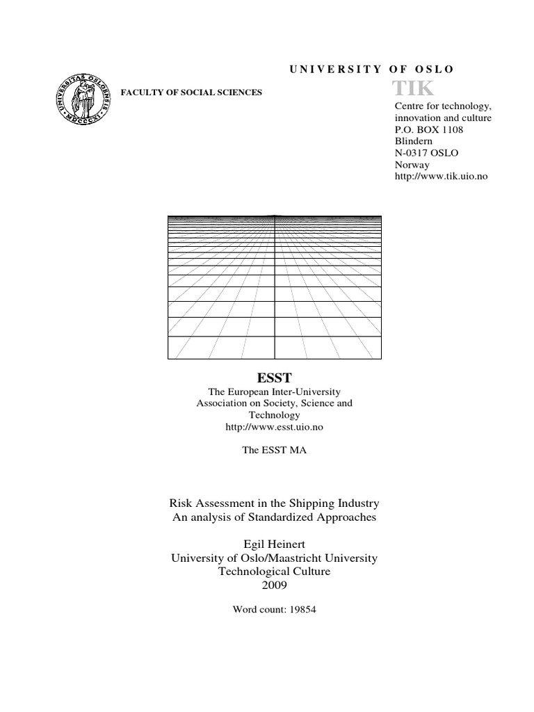Leveringsinstruks Og Forsidemal ESST Avsluttende Merged | PDF | Risk | Chernobyl Disaster