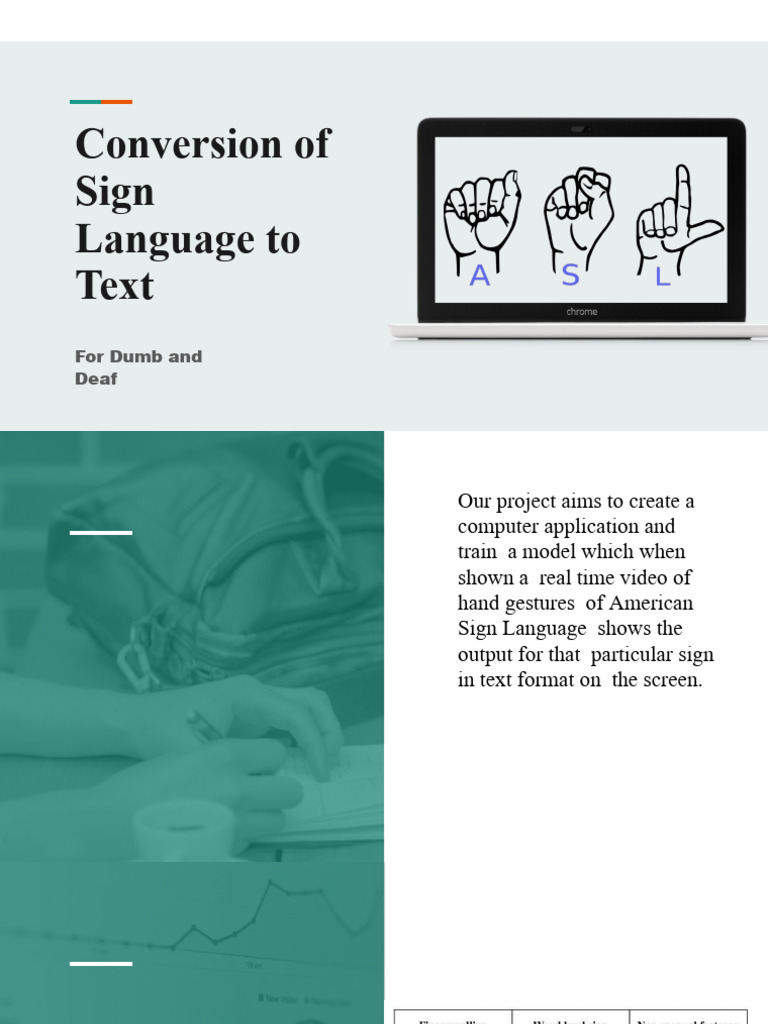 Project Presentation - Sign Language To Text Conversion | PDF ...