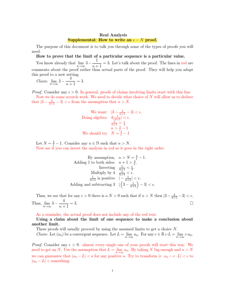 Proof Lim by Epsilon | PDF | Mathematical Logic | Mathematical Analysis