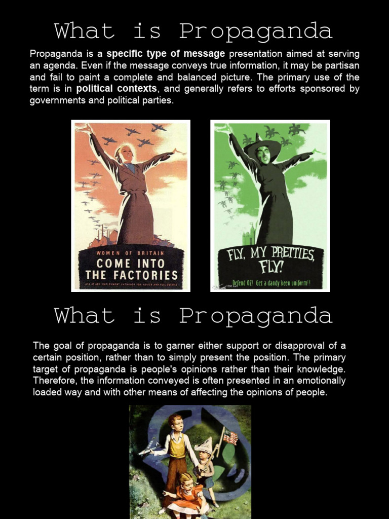 Propaganda Poster | PDF | Propaganda | Communication