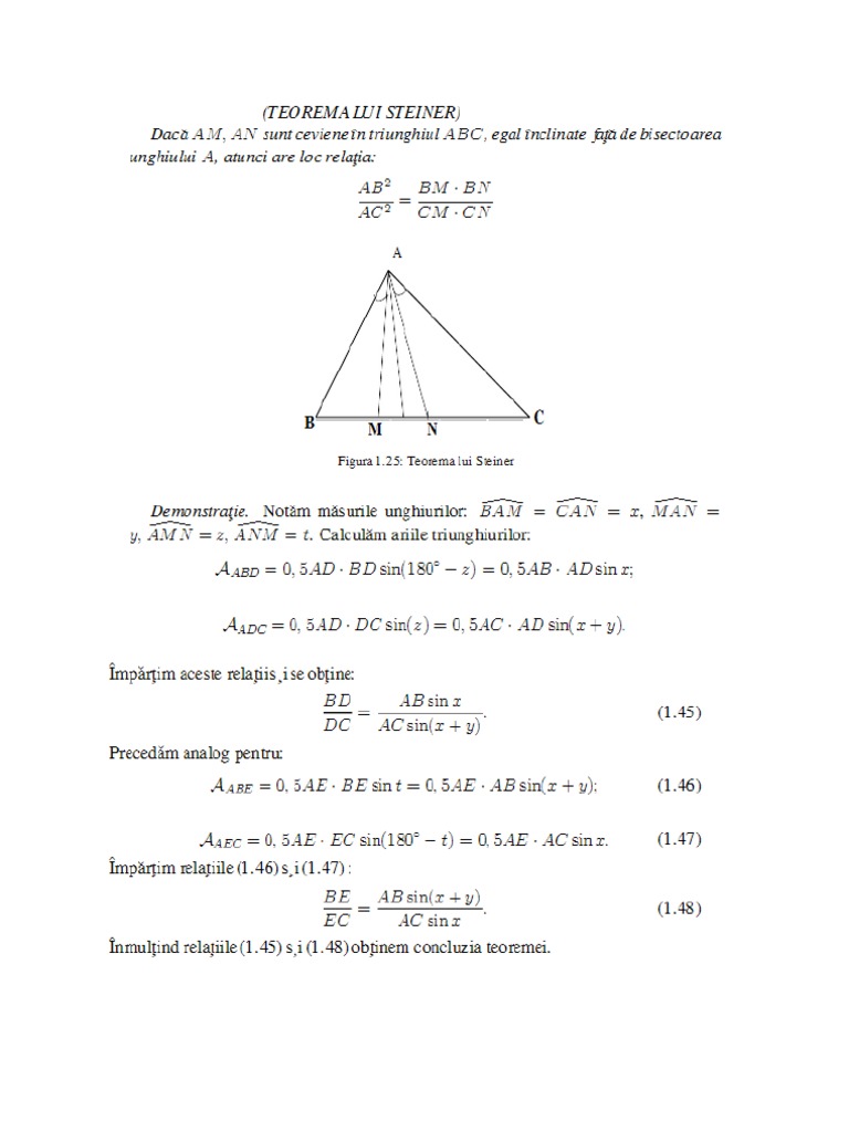 Teorema Lui Pitagora Generalizata