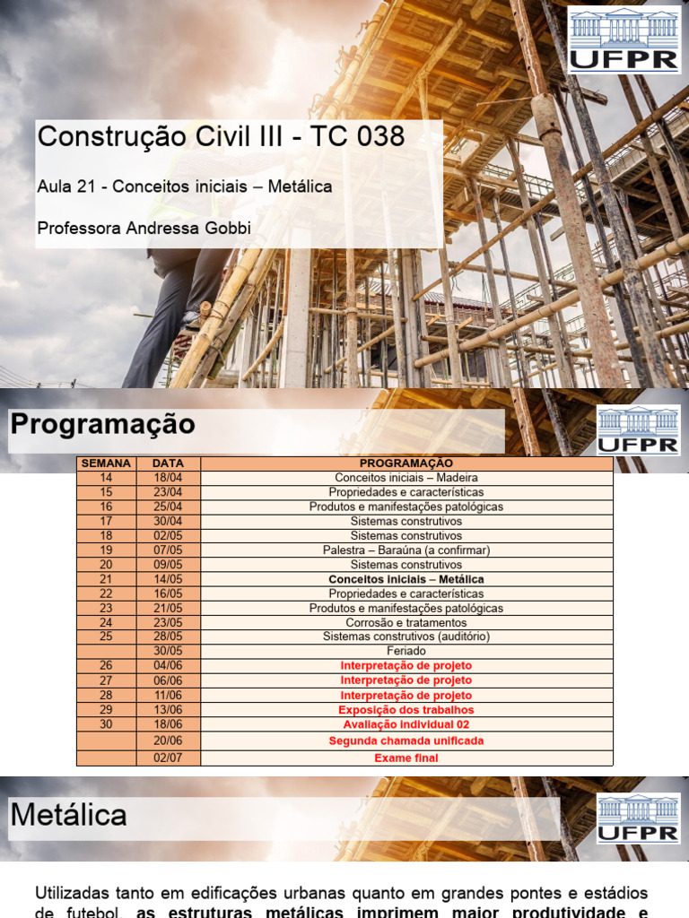 Aula 21 cc3 | Download grátis PDF | Ferro | Aço