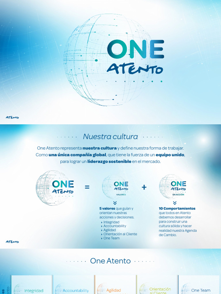 Cultura y Valores de One Atento | PDF