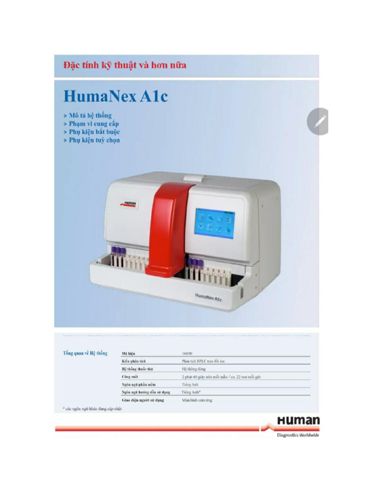 HumaNex A1C | PDF