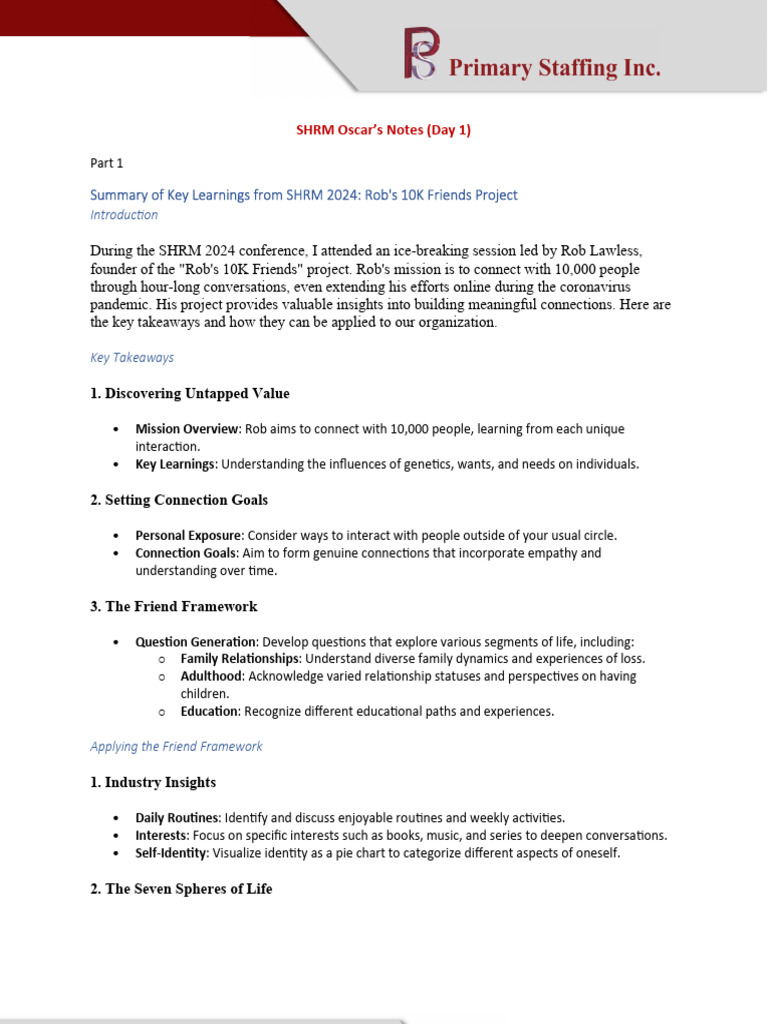 SHRM 2024: Building Genuine Connections | PDF | Liberal Arts Education ...