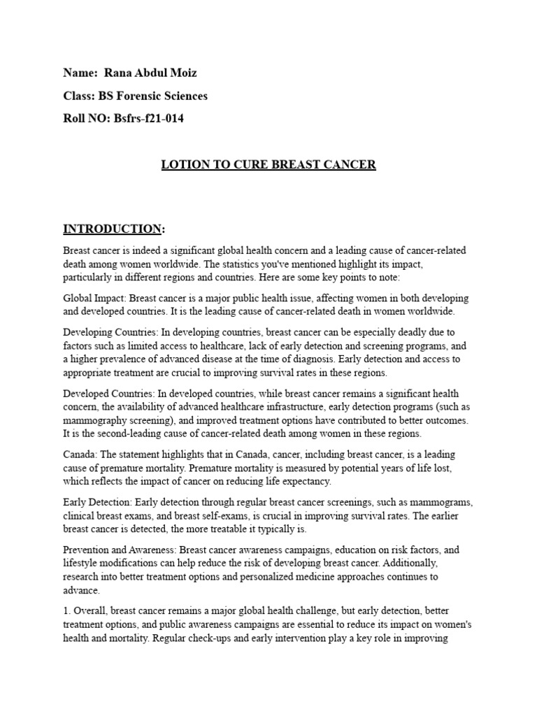Research Methodology Assignment | PDF | Breast Cancer | Mammography