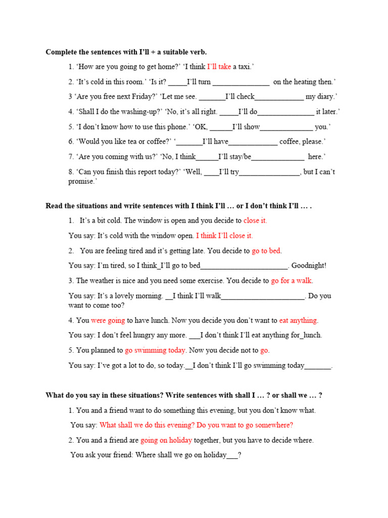 Ex Will&Shall M3 | PDF