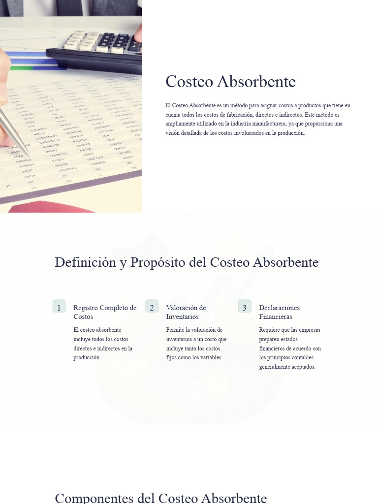 Introduccion A Costeo Absorbente | PDF | Contabilidad | Contabilidad de ...