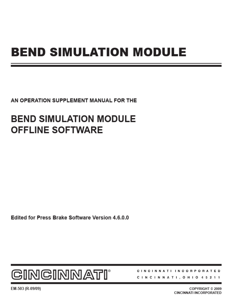 Bend Simulation Module | PDF | Computer File | Backup