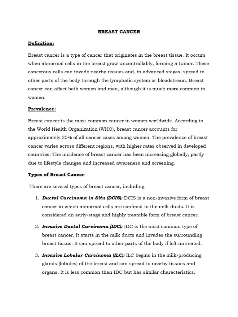 Breast Cancer | PDF | Breast Cancer | Biopsy