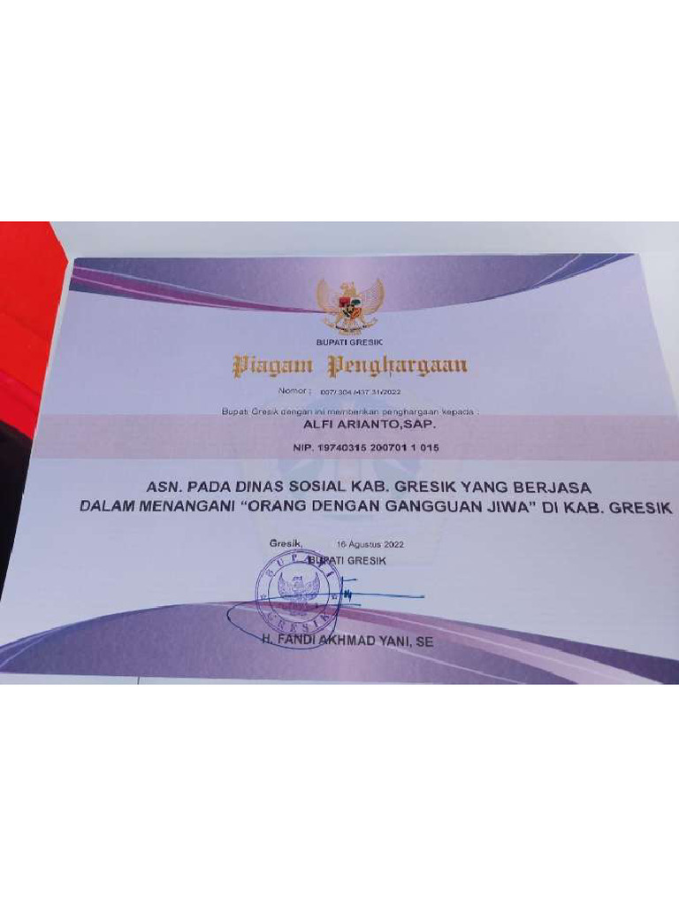 Foto Penghargaan | PDF