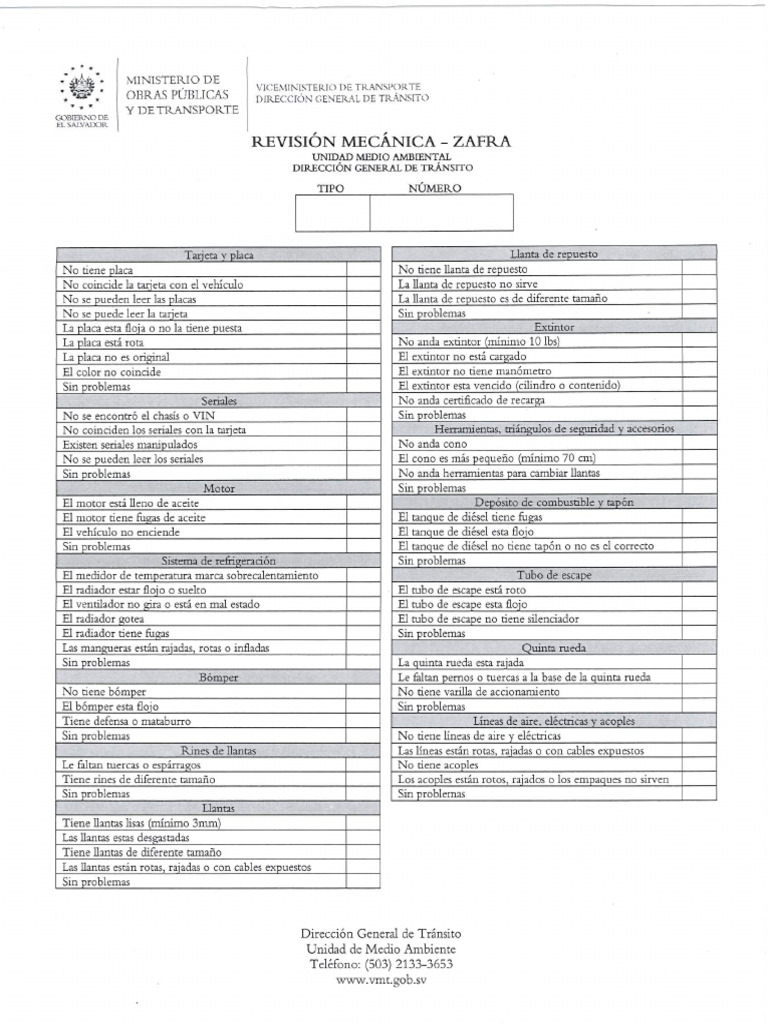 FORMATO RTV POR VMT | PDF