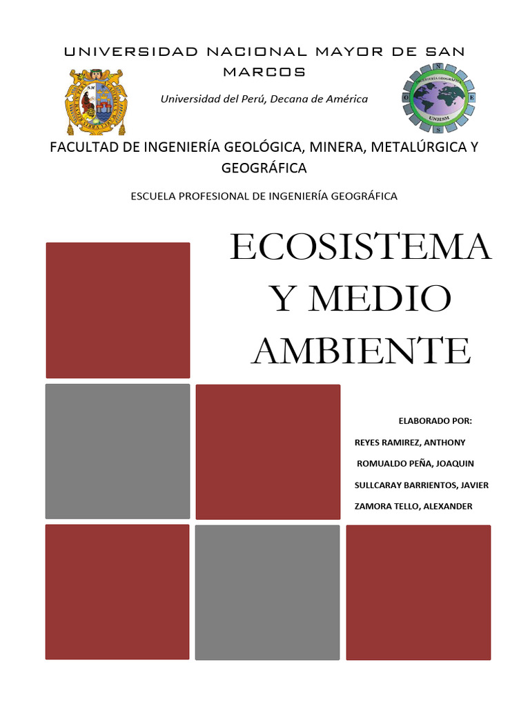 Informe Final-Ecologia-Ecositema. | PDF | Ecosistema | Entorno natural