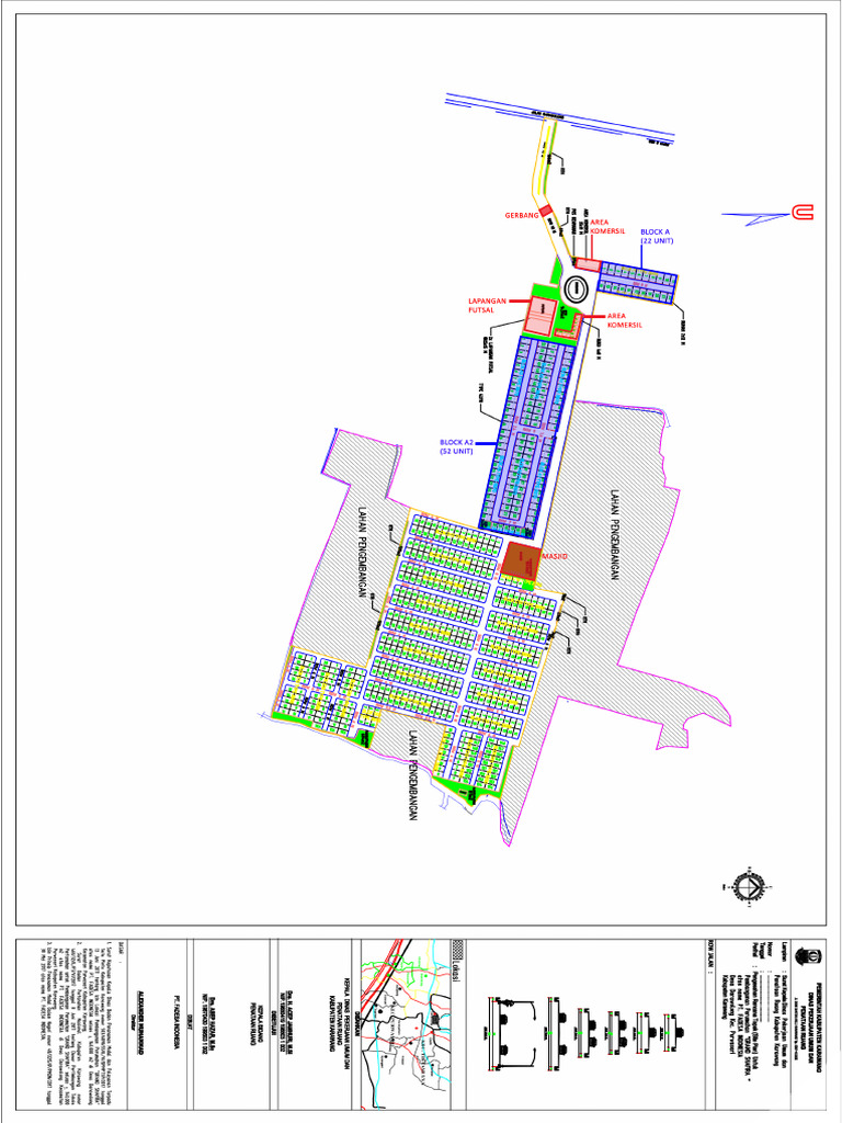 ZONASI SITEPLAN RENCANA | PDF