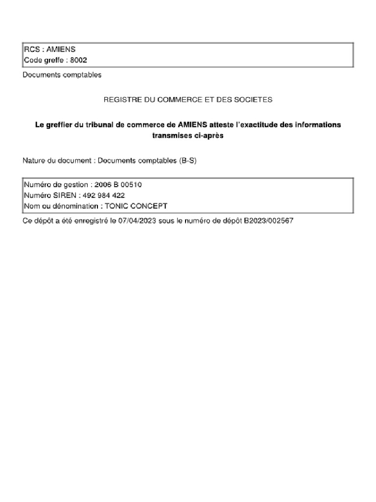 TONIC CONCEPT - Sociaux | PDF