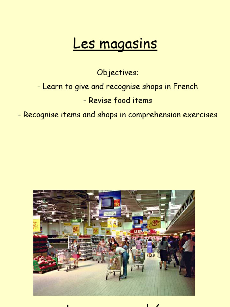 Les Magasins | PDF