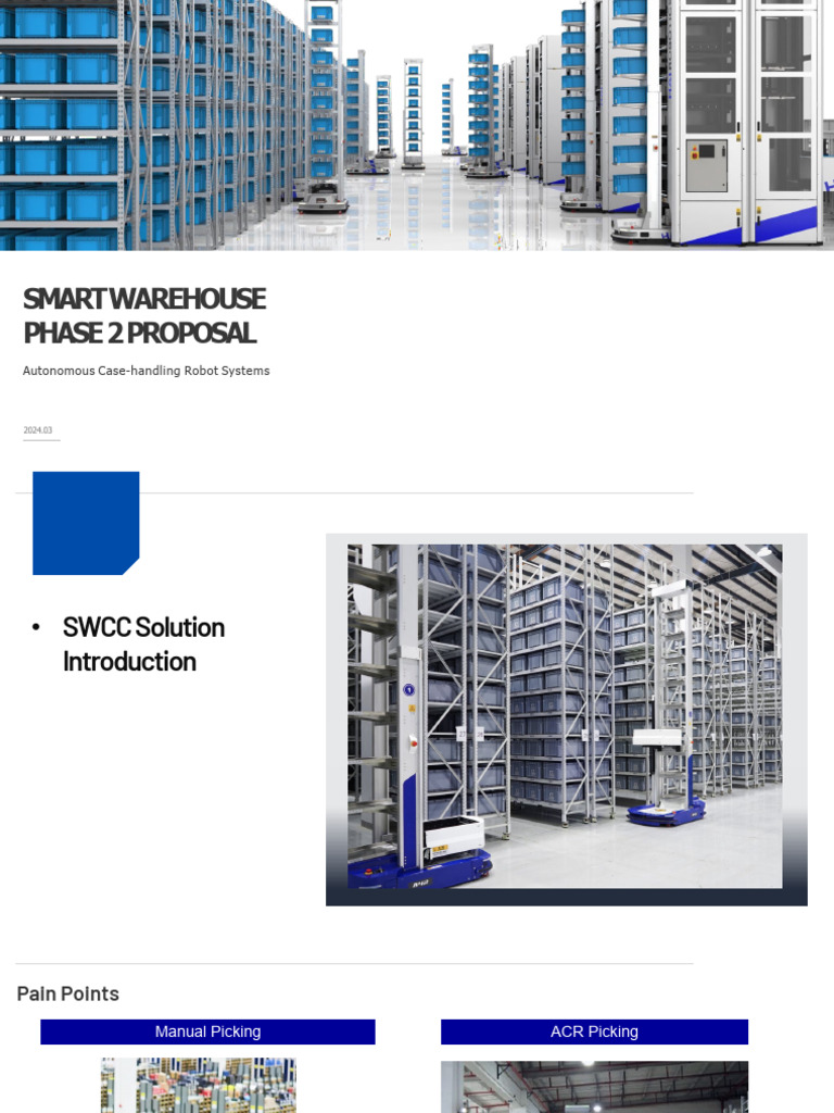 Smart Warehouse Technical Proposal March 2024 | PDF | Warehouse ...