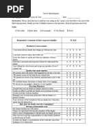 FACES IV Questionnaire | PDF | Likert Scale | Psychology