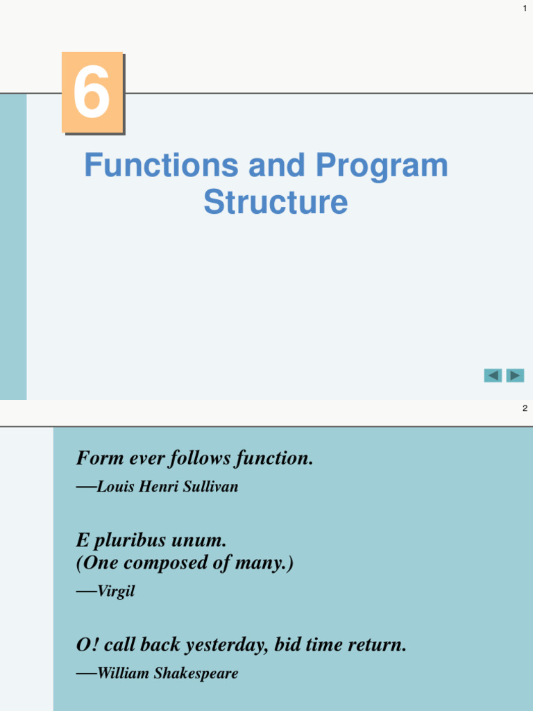 Lecture 06 | PDF | Parameter (Computer Programming) | Integer (Computer Science)