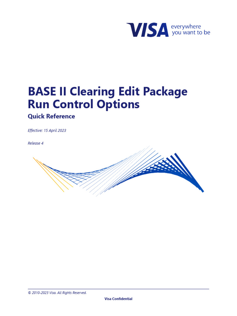 Base II Clearing Ep Release 4 Run Control Options Quick Ref | PDF ...