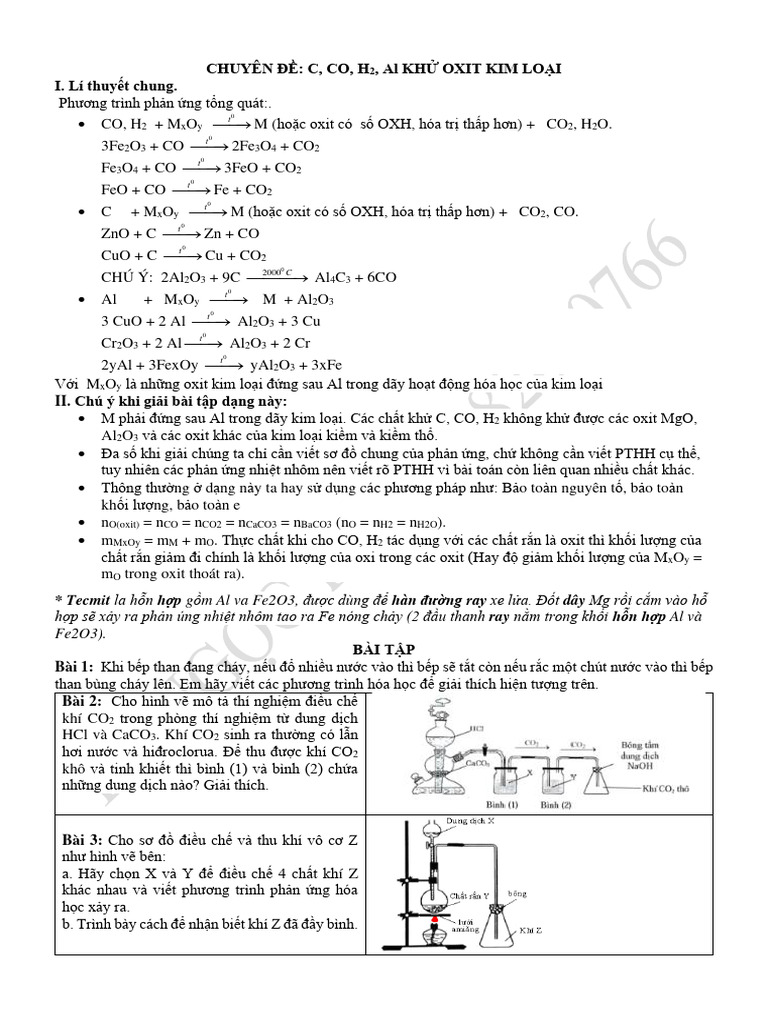 2. CHUYÊN ĐỀ C,CO KHỬ OXIT KIM LOẠI | PDF