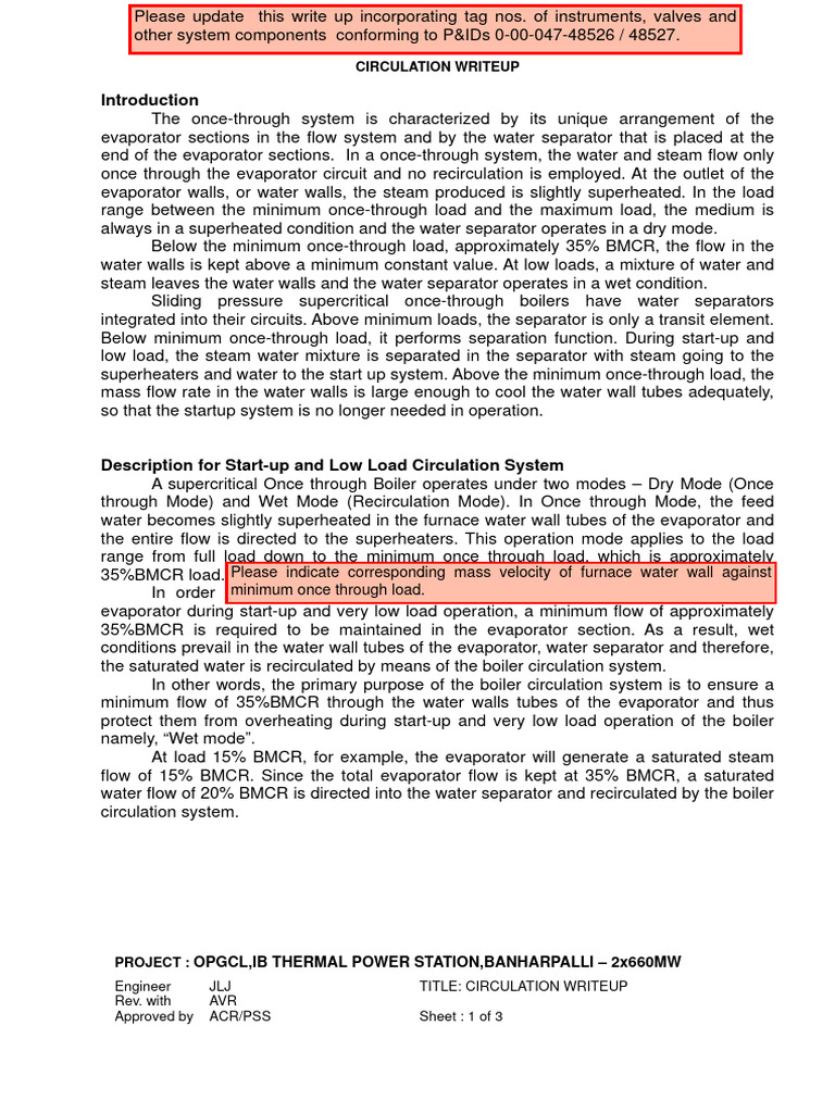 OPGCL Thermal Power Station Circulation System | PDF | Boiler | Energy ...